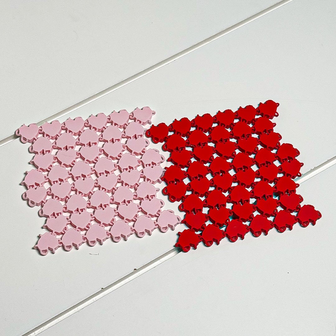 Heart Chainmail Chain Link Fidget Fabric Fun Adult Stim Toy Sensory ...