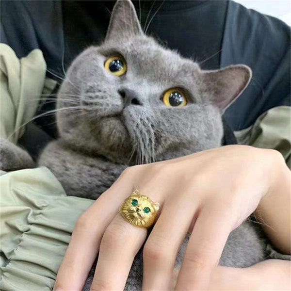 Cat Ring - Etsy UK