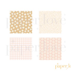 Daisy Digital Paper, Daisy Floral Seamless Repeat Pattern, Backgrounds ...