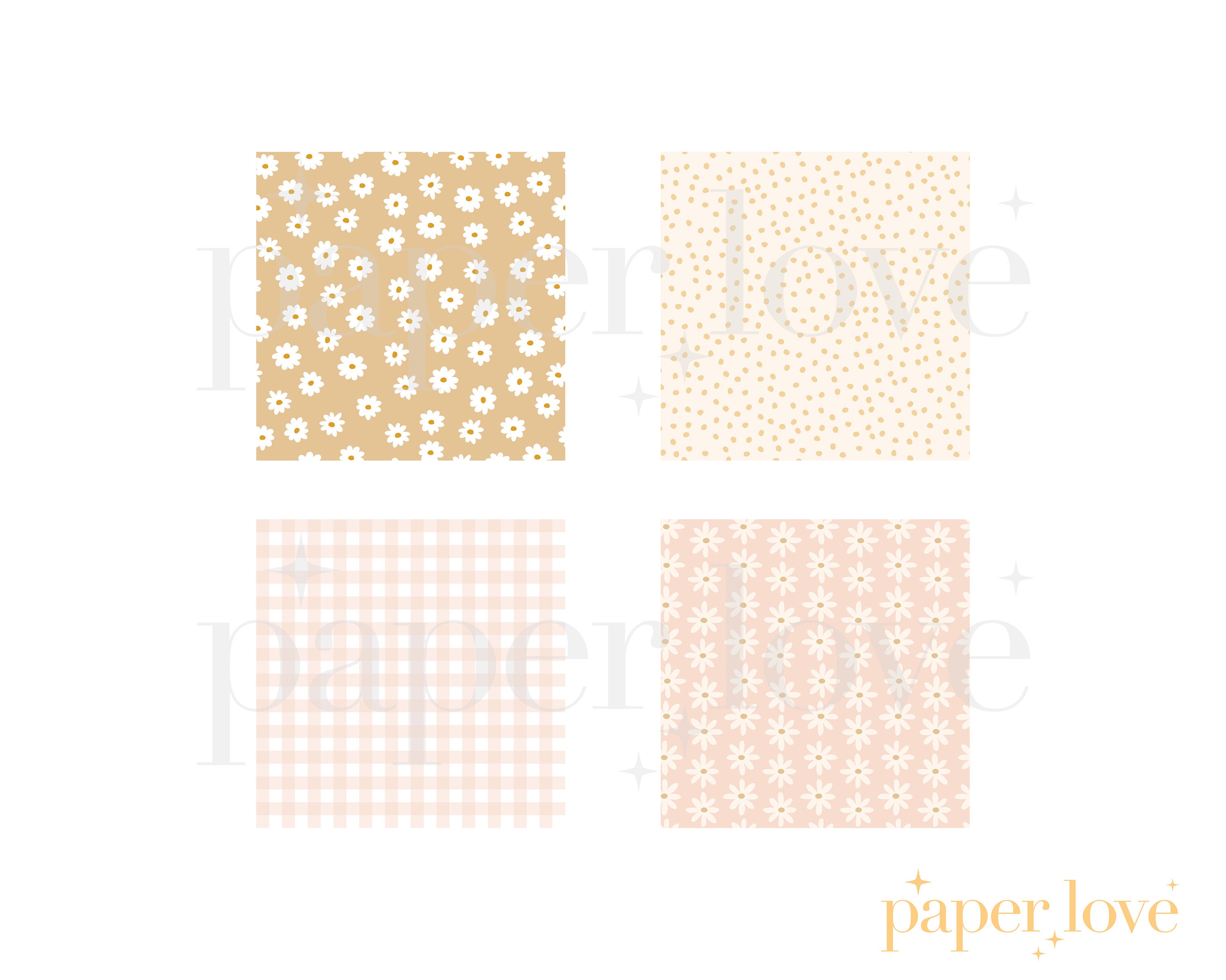 Daisy Digital Paper Daisy Floral Seamless Repeat Pattern - Etsy Australia