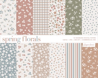 Daisy Digital Paper, Daisy Floral Seamless Repeat Pattern, Backgrounds ...