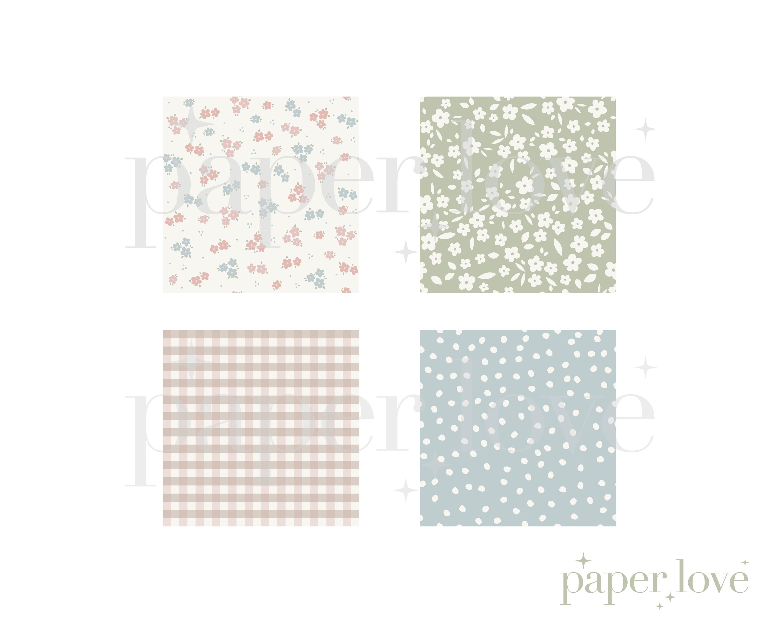 Spring Floral Seamless Digital Paper, Pastel Floral Spring Seamless ...