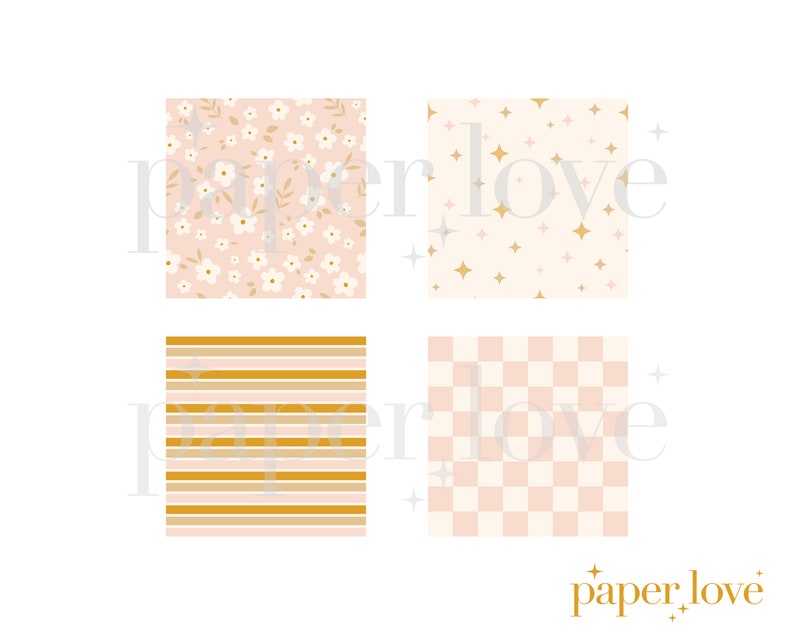 Spring Floral Seamless Pattern Muted Boho Backgrounds - Etsy