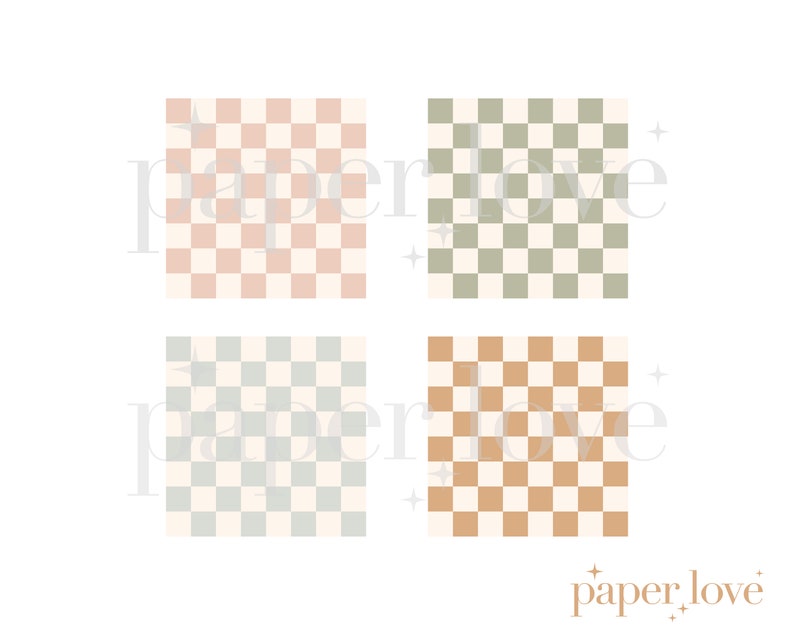 Boho Muted Check Seamless Pattern, Muted Boho Backgrounds, Printable ...