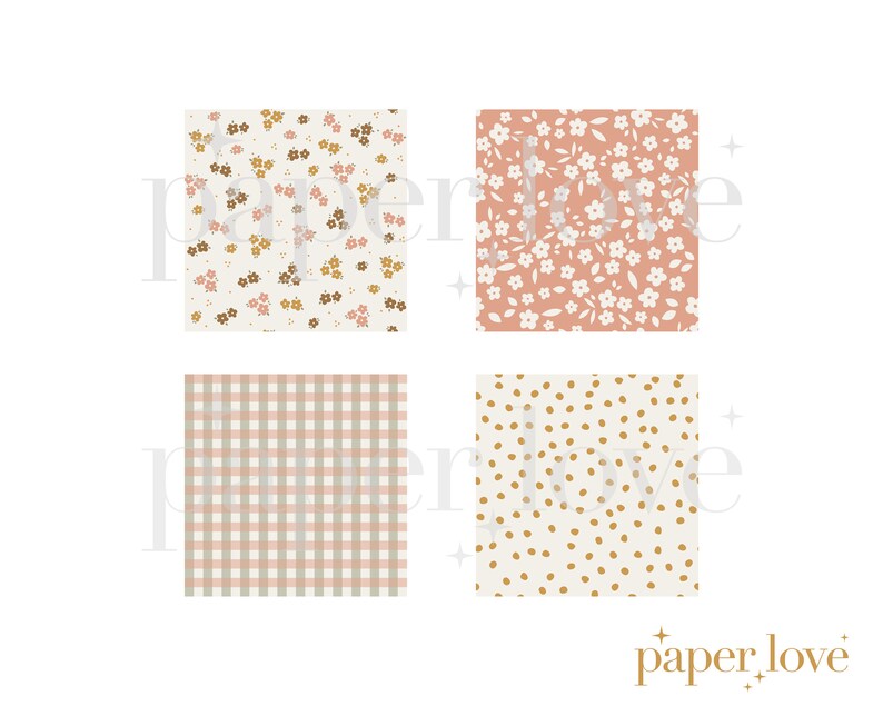 Spring Floral Seamless Digital Paper, Floral Spring Seamless Repeat ...