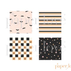 Halloween Seamless Pattern, Retro Pumpkin Halloween Pattern, Cute Ghost ...