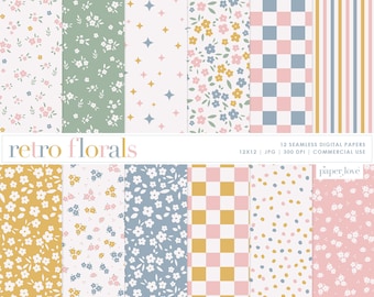 HELLO DAISY, Daisy Floral Spring Seamless Repeat Pattern, Backgrounds ...