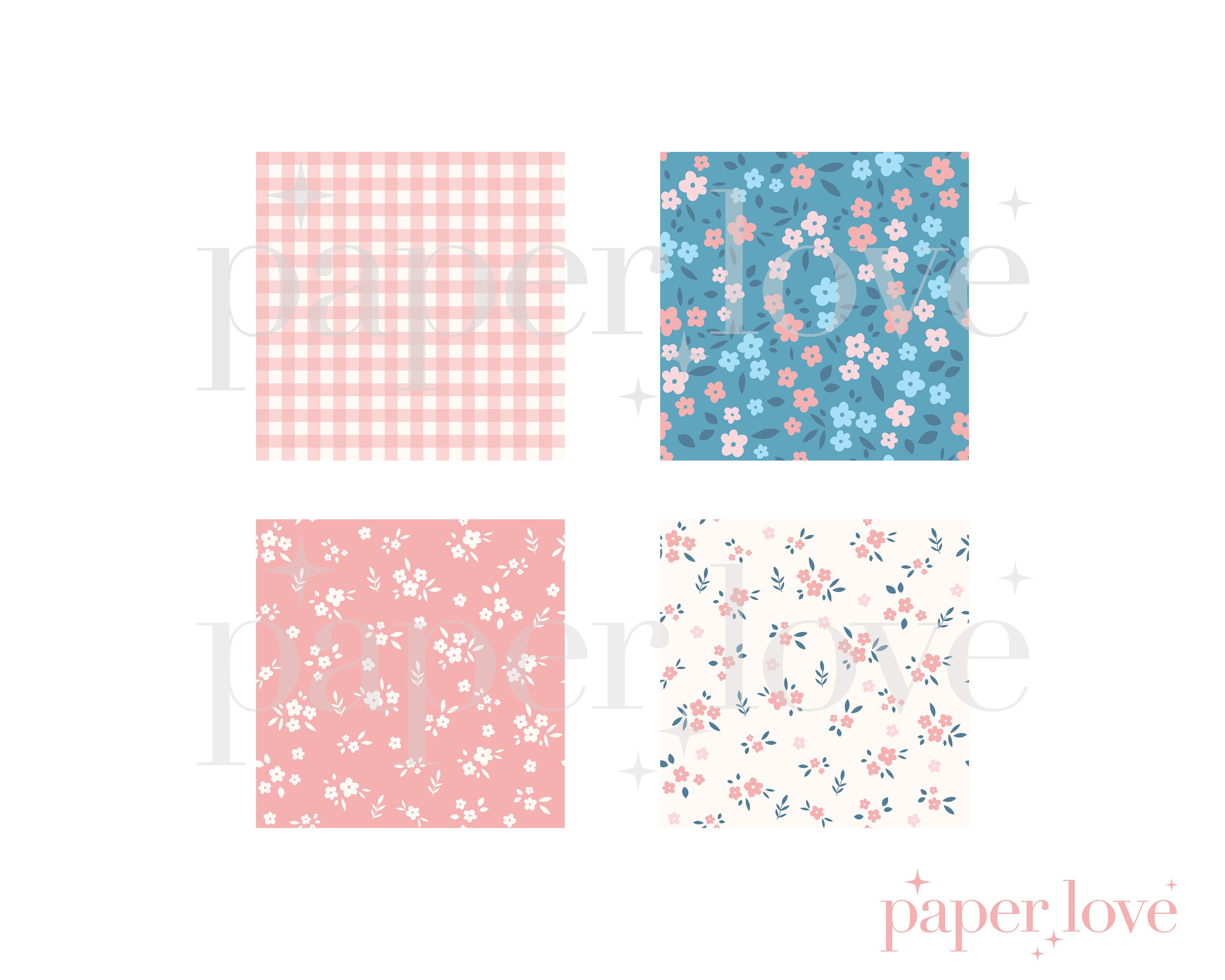 12 Easter Digital Papers, Spring Digital Papers, Bunny Easter Scrapbook ...