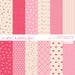 12 Valentine Hearts Seamless Digital Papers, Heart Scrapbook Paper ...