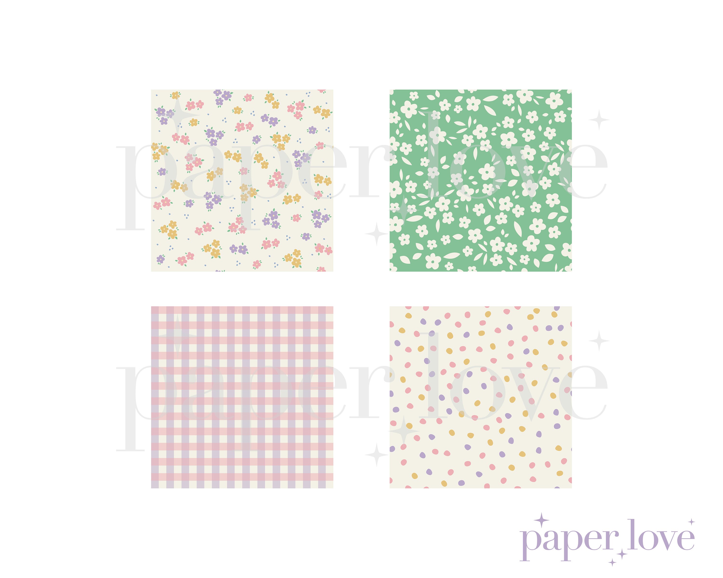 Spring Floral Seamless Digital Paper, Floral Spring Seamless Repeat ...