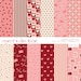 Valentine Seamless Digital Papers, Heart Scrapbook Paper, Red Love ...