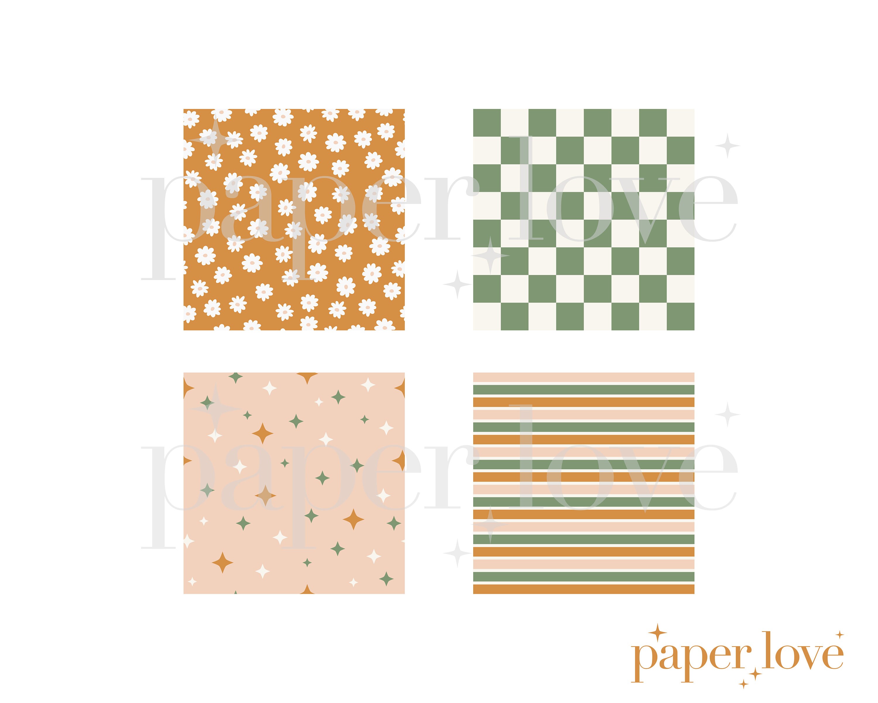 Retro Daisy Seamless Pattern, Summer Daisy Repeat Pattern, Check ...