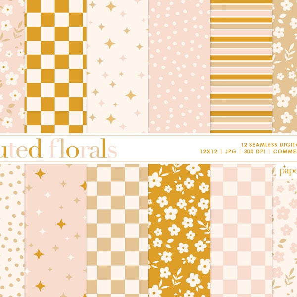 Spring Floral Paper - Etsy