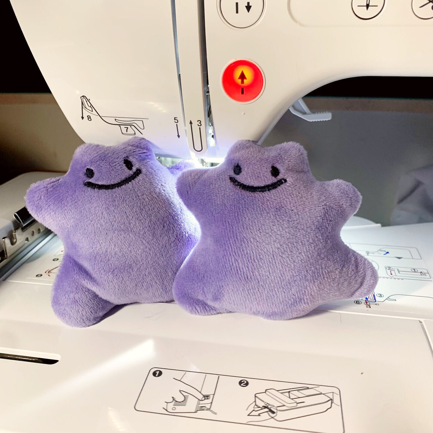 Mini Ditto Embroidered Pokemon Plush - Etsy