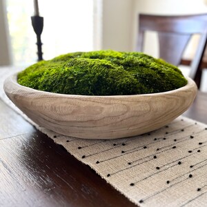 Extra Large Round Moss Bowl for Table Top Rustic Decor Preseved Moss ...