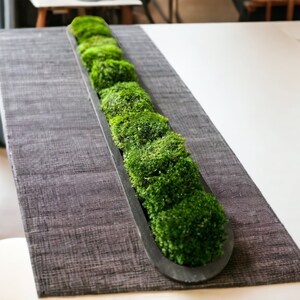 Long Moss Centerpiece for Table Moss Decoration Moss Bowl Arrangement ...