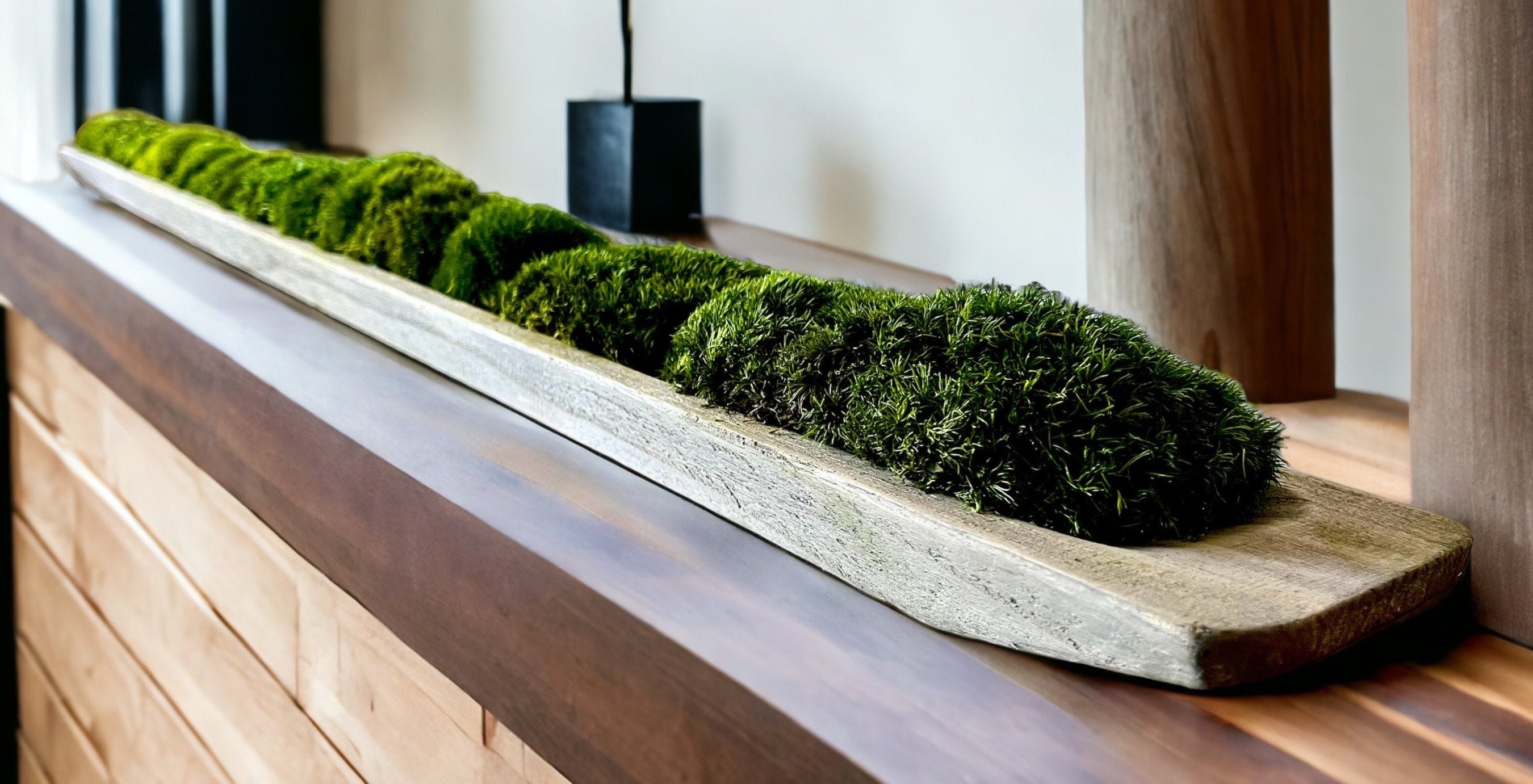 Extra Long Moss Centerpiece for Table Moss Decoration Moss Bowl ...