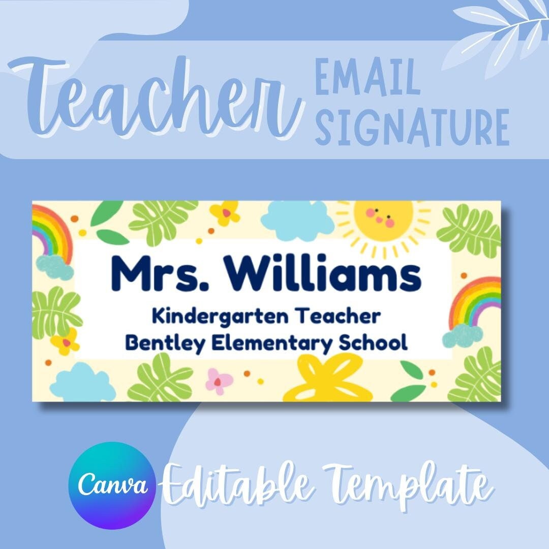 How Doodle You Do? Teacher Email Signature - Elementary Drawings ...