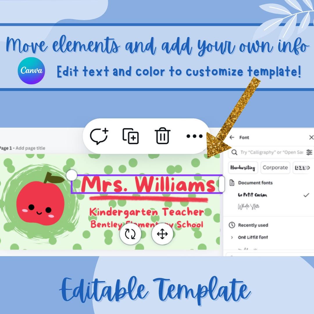Apple of My Eye Teacher Email Signature - Happy/apple/polka Dots ...