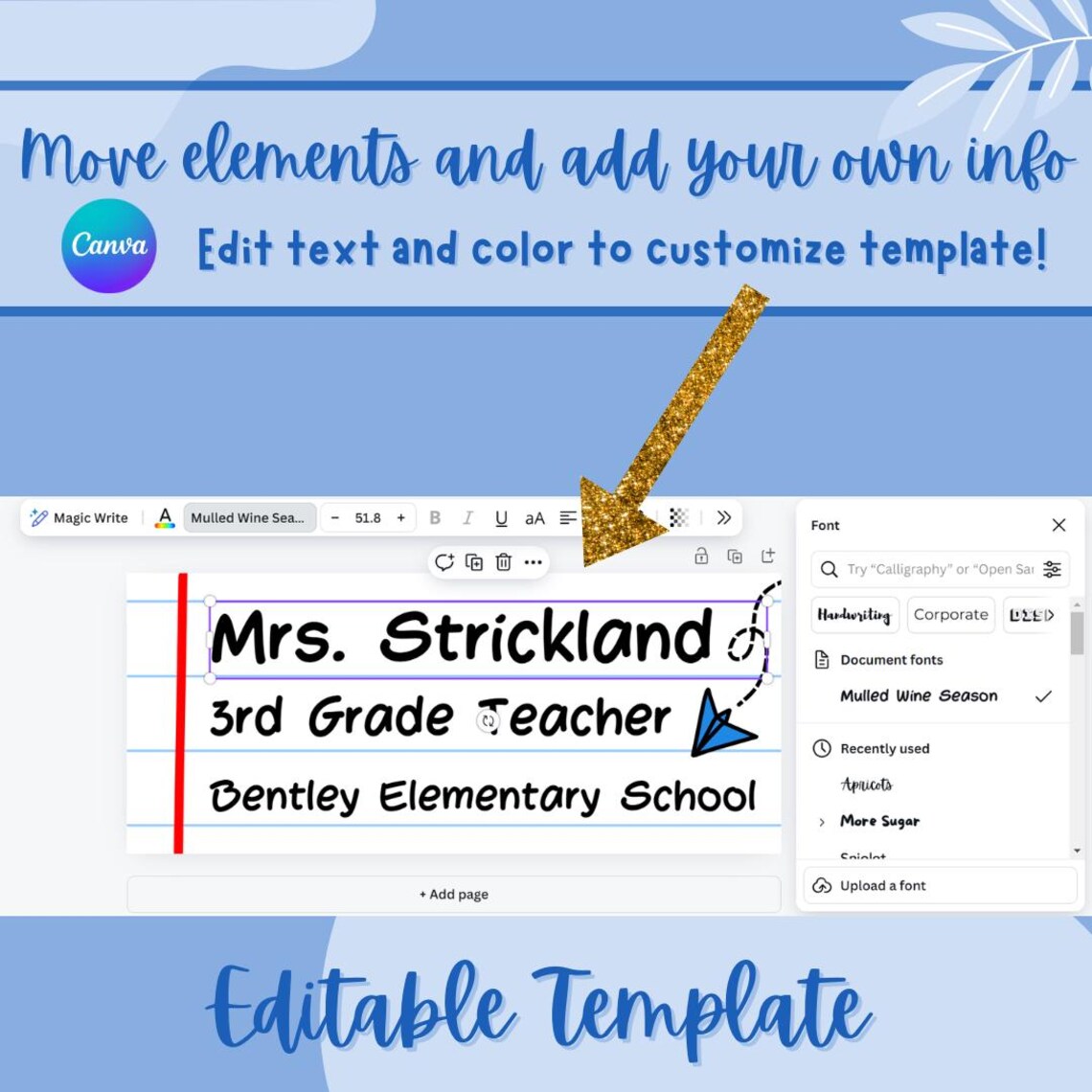 Super Fly Teacher Email Signature - Notebook Paper/paper Airplane ...