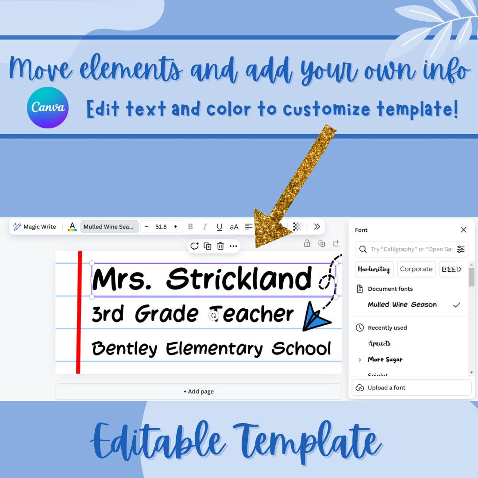 Super Fly Teacher Email Signature - Notebook Paper/paper Airplane ...