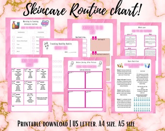 Weekly Skincare Routine for Glass Skin With Details Beauty Journal ...