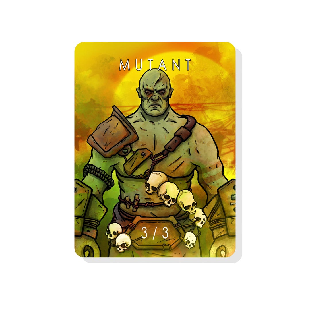3/3 Mutant Token for Magic the Gathering - Etsy