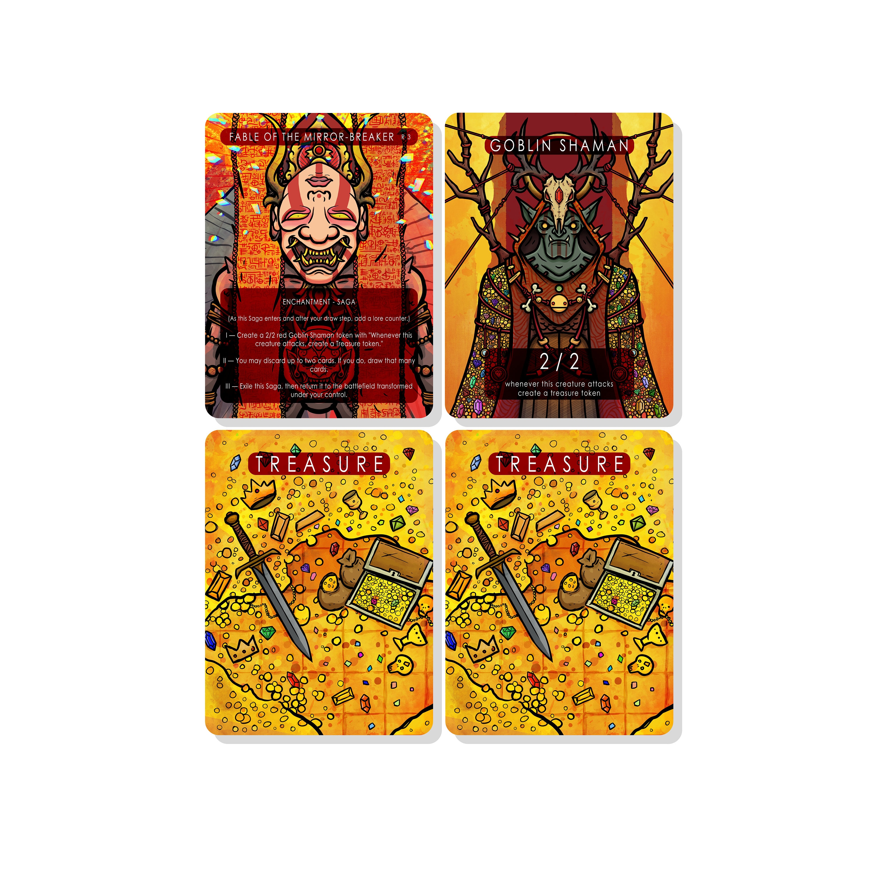 Fable of the Mirror Breaker Proxy Bundle for Magic the Gathering - Etsy