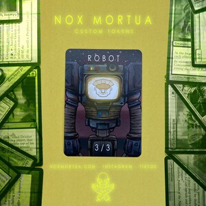 Fallout Securitron Robot Token for Magic the Gathering - Etsy