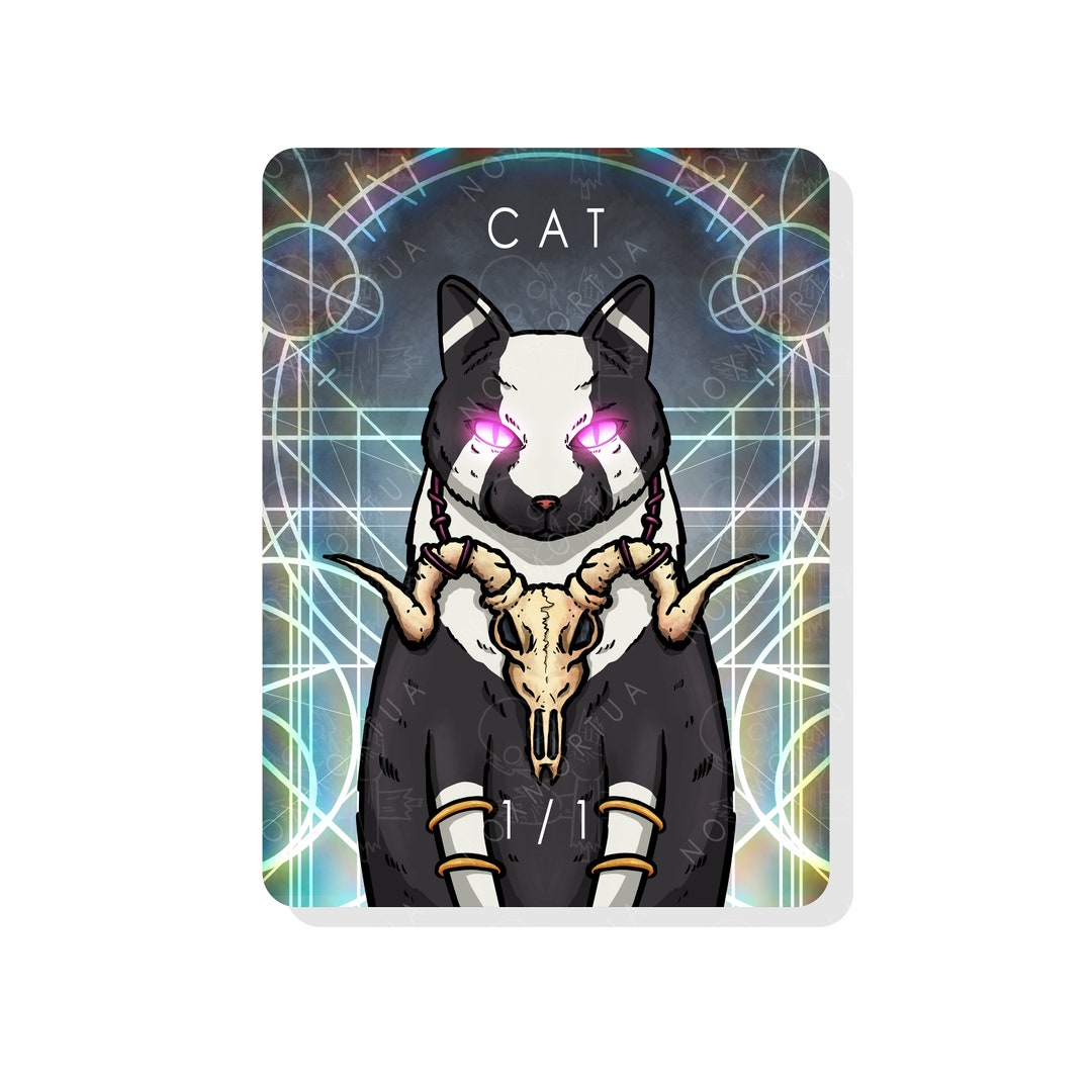 1/1 Cat Token for Magic the Gathering - Etsy