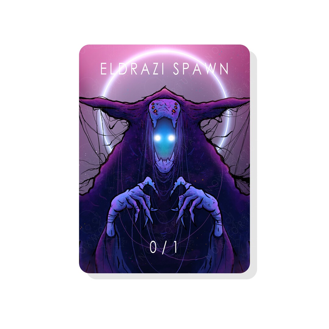 0/1 Eldrazi Spawn Token for Magic the Gathering - Etsy