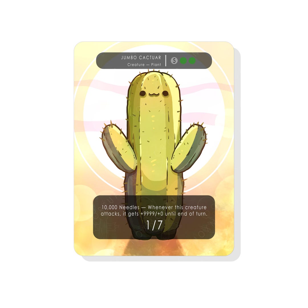 Jumbo Cactuar Proxy for Magic the Gathering - Etsy