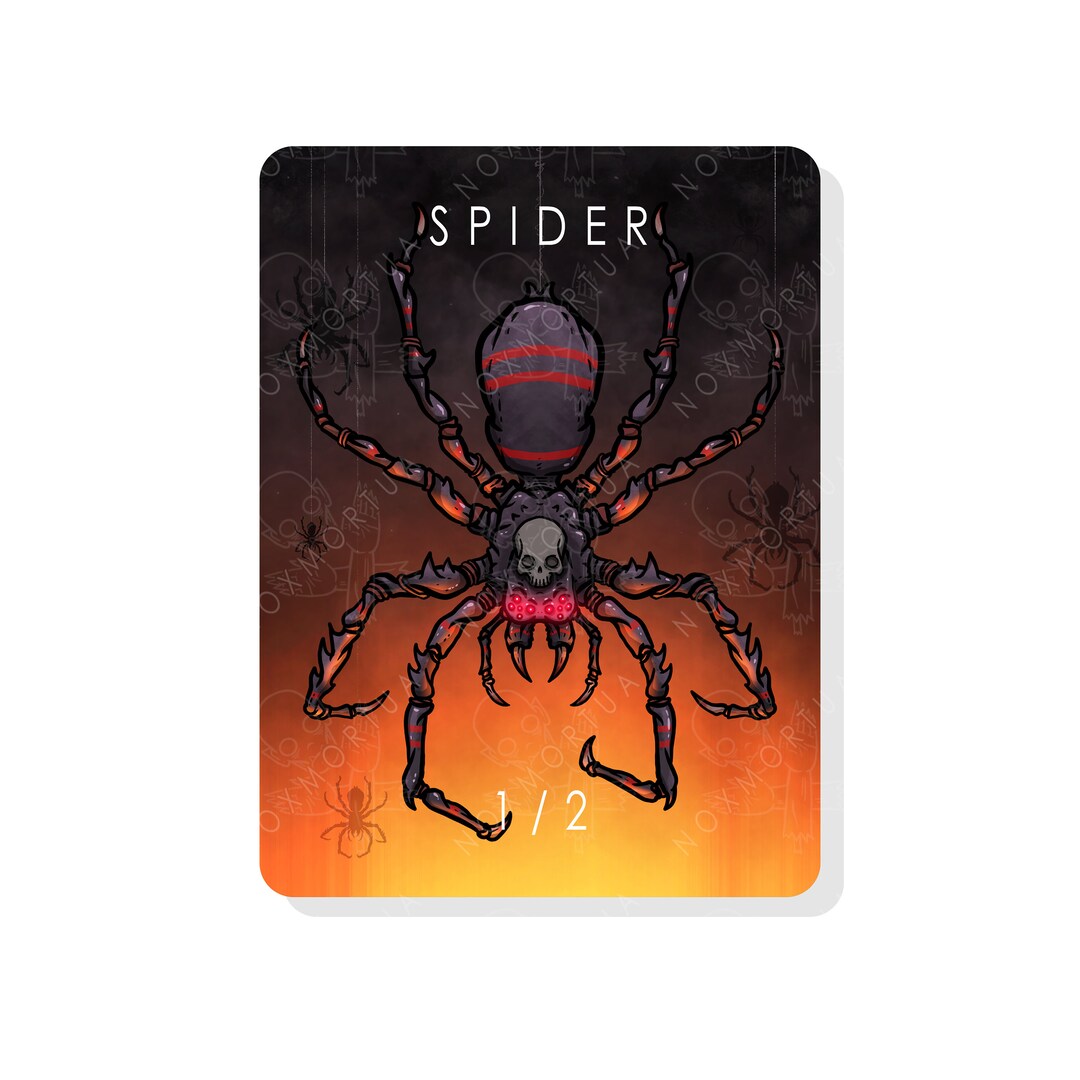 1/2 Spider Token for Magic the Gathering - Etsy