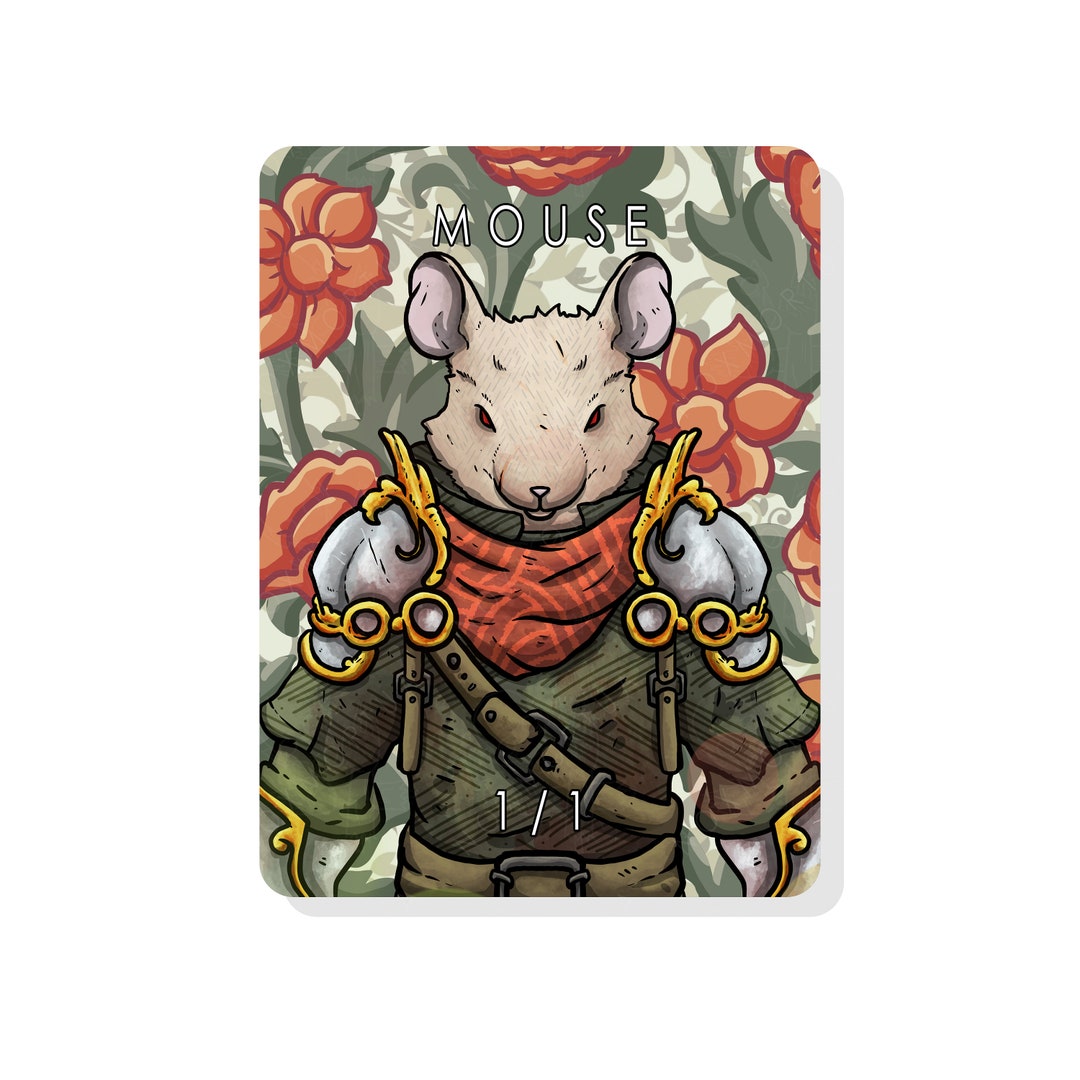 1/1 Mouse Token for Magic the Gathering - Etsy