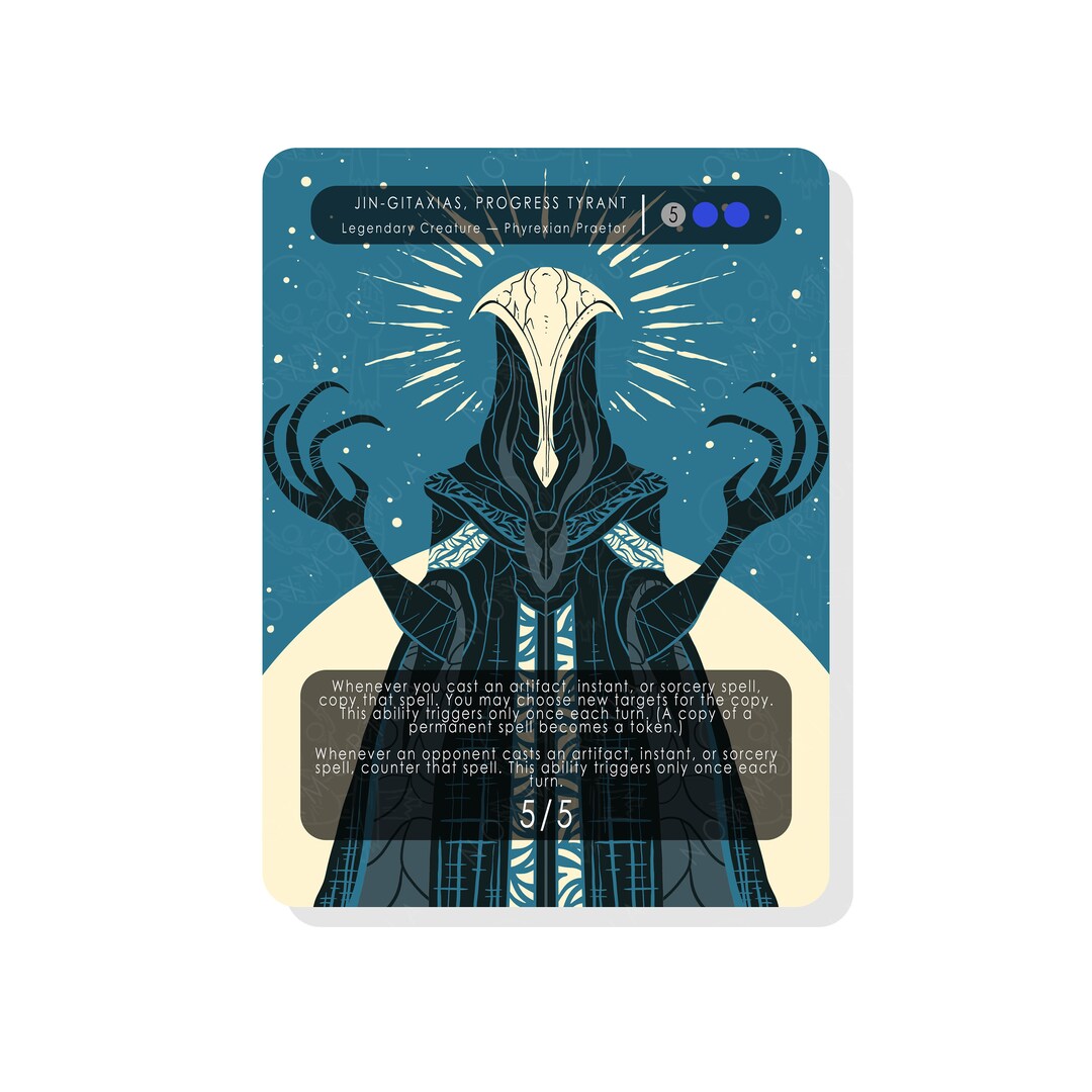 Jin Gitaxias Progress Tyrant Proxy For Magic The Gathering Etsy 4630