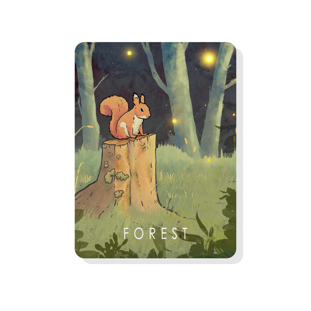 Squirrel Themed Forest Token for Magic the Gathering - Etsy