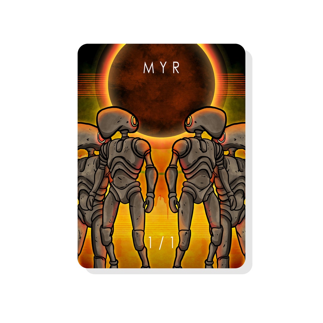 Myr Token for Magic the Gathering - Etsy
