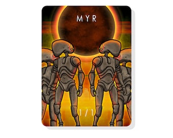 5 Myr Tokens for Magic the Gathering - Etsy