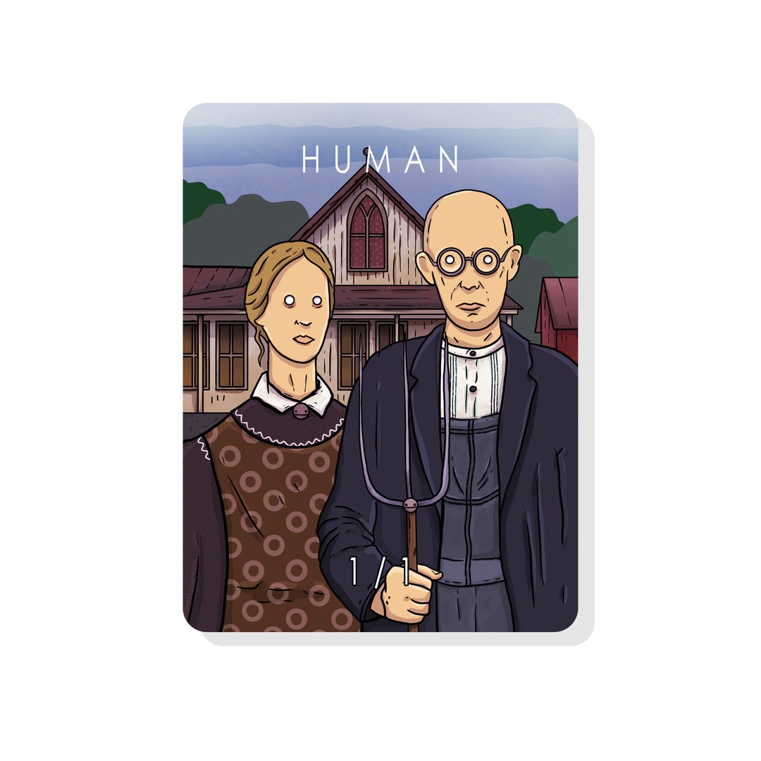Human Token for Magic the Gathering - Etsy