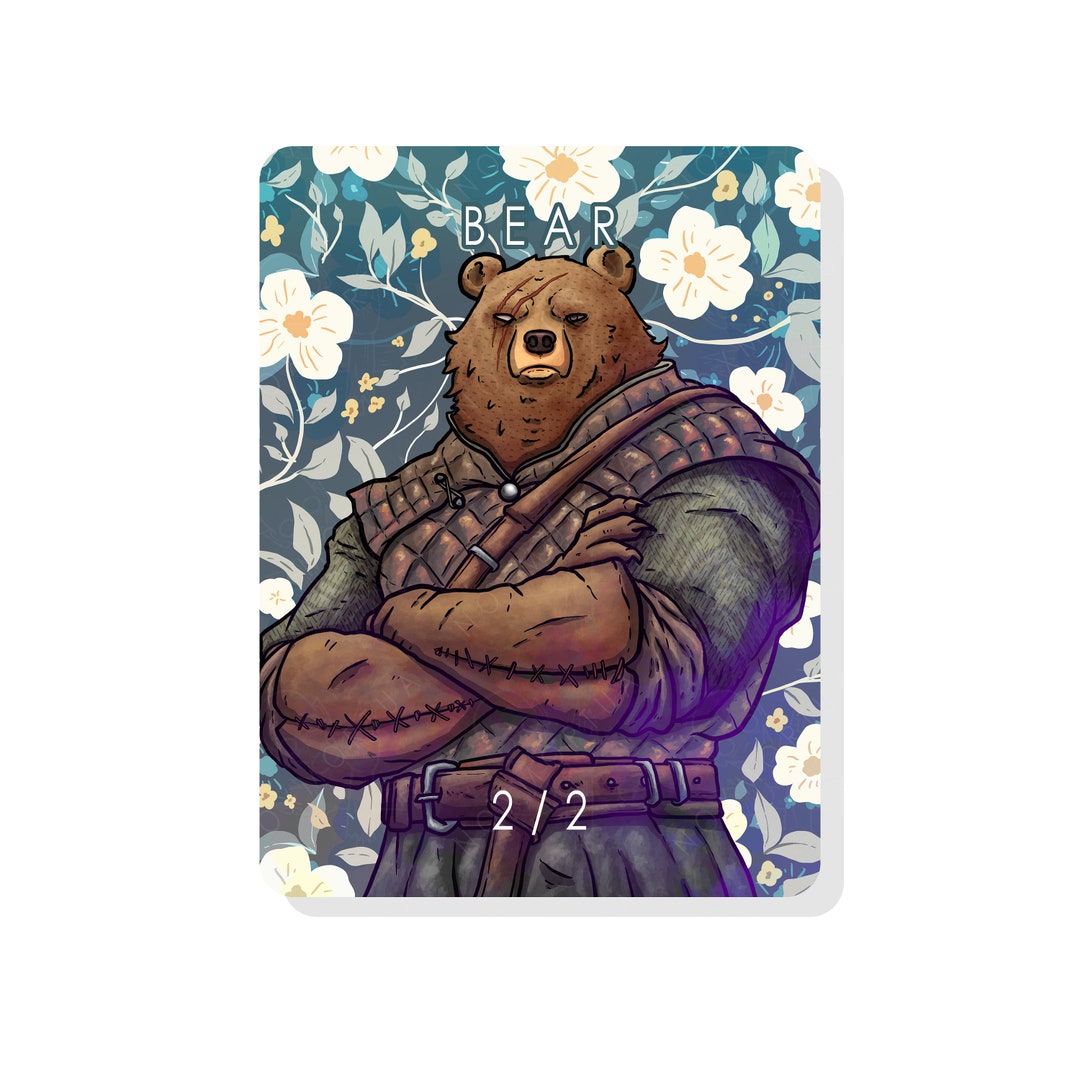 2/2 Bear Token for Magic the Gathering - Etsy