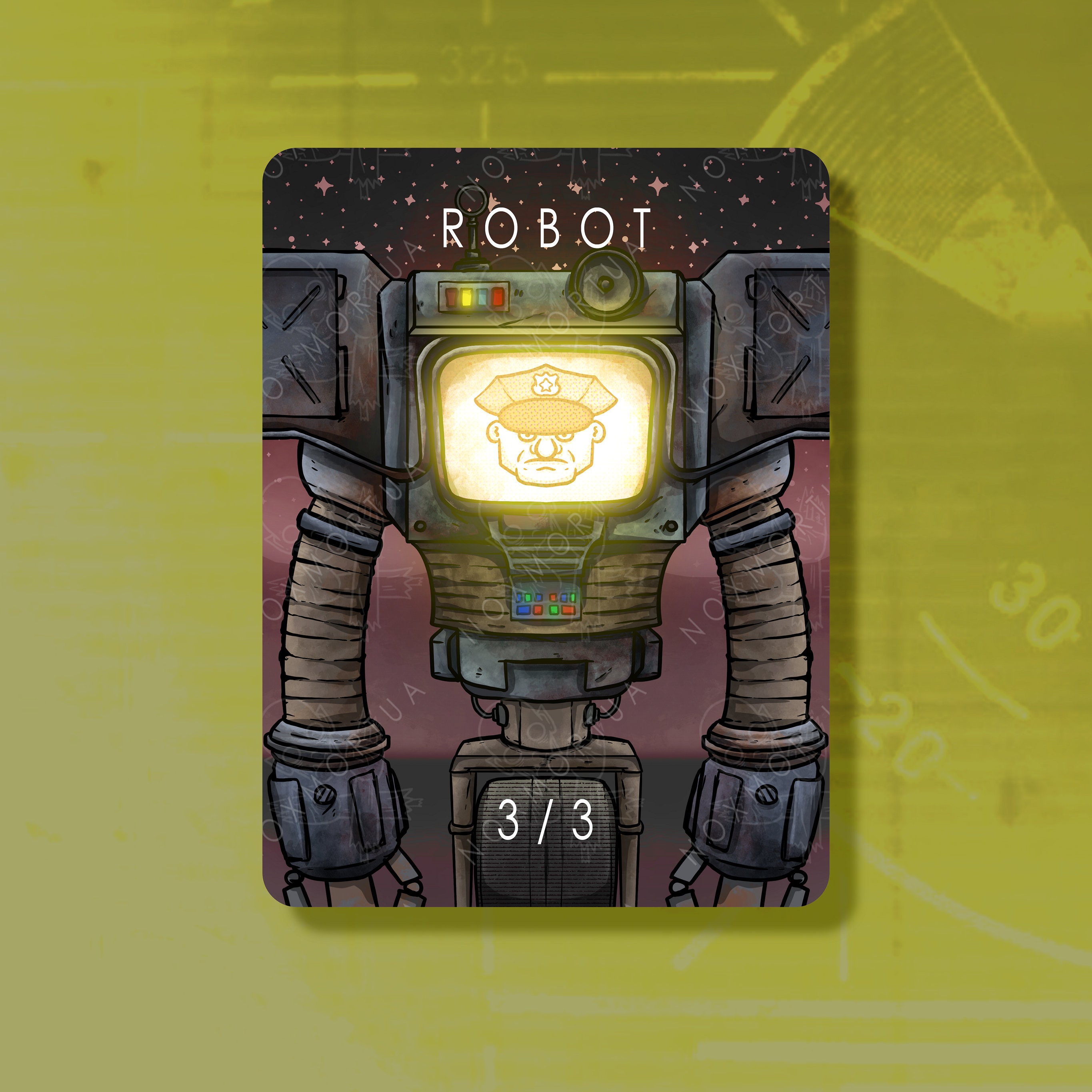 Fallout Securitron Robot Token for Magic the Gathering - Etsy