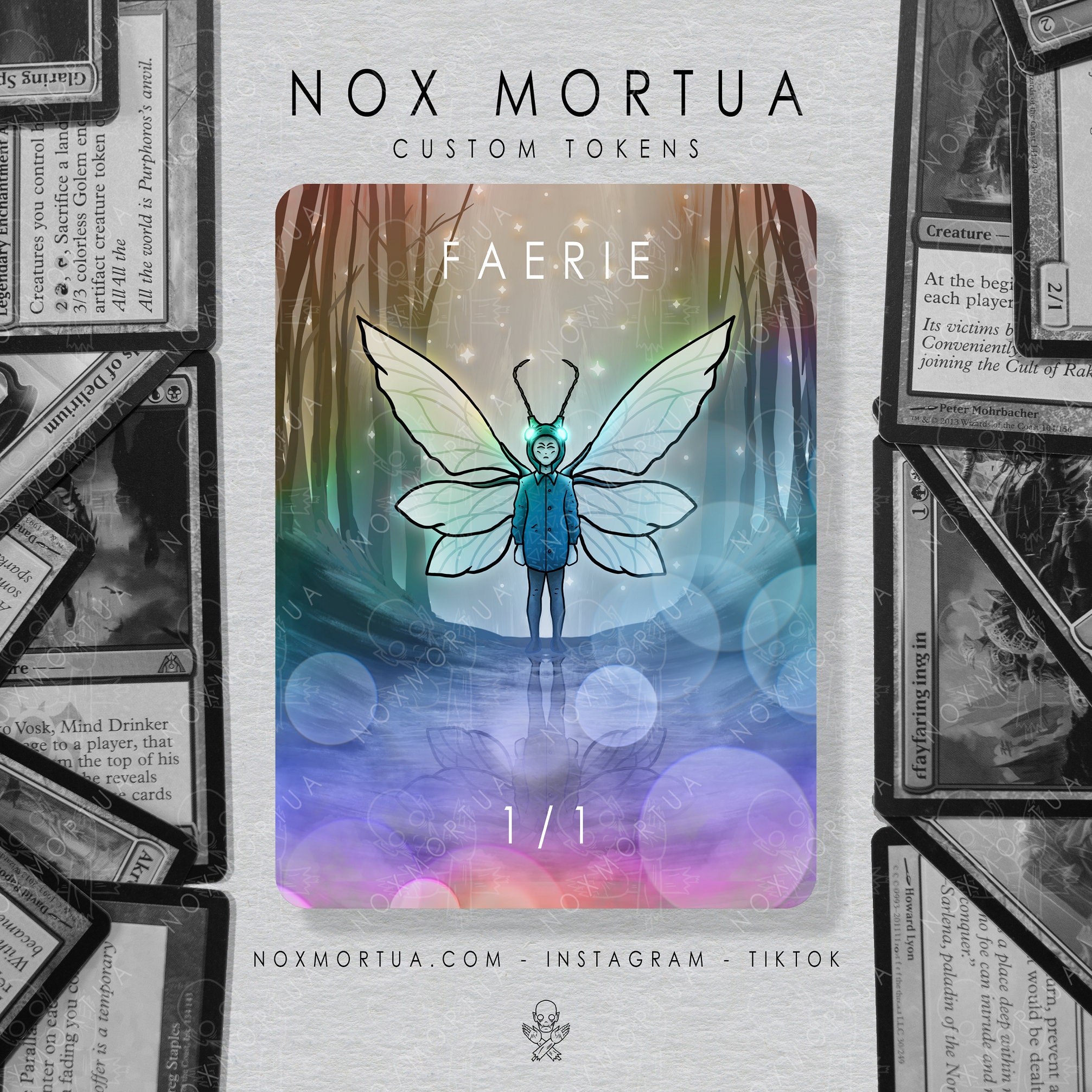 1/1 Faerie Token for Magic the Gathering - Etsy Canada