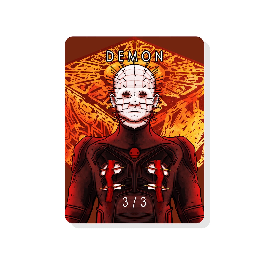 3/3 Demon Token for Magic the Gathering - Etsy