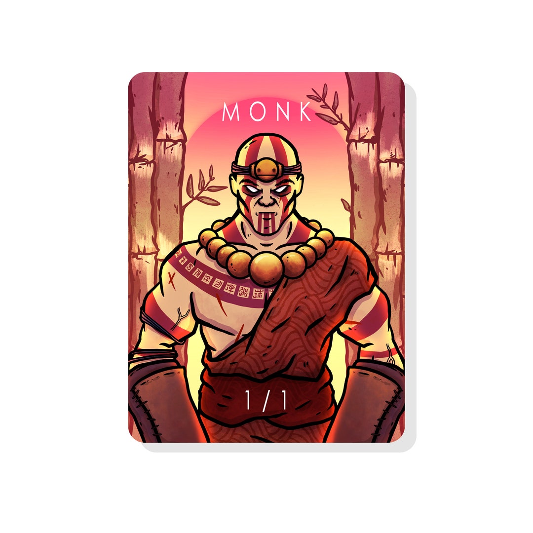 Monk Token for Magic the Gathering - Etsy