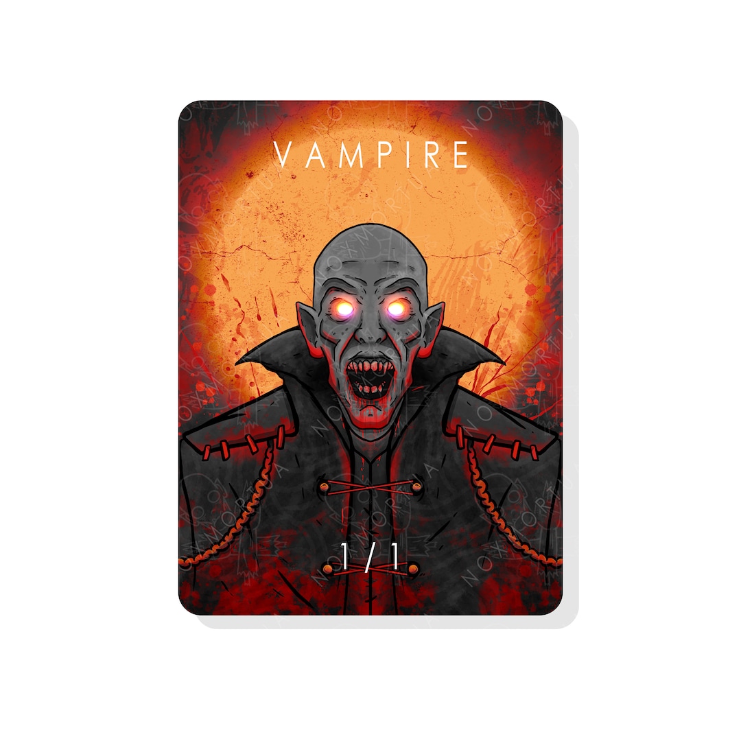 1/1 Vampire Token for Magic the Gathering - Etsy