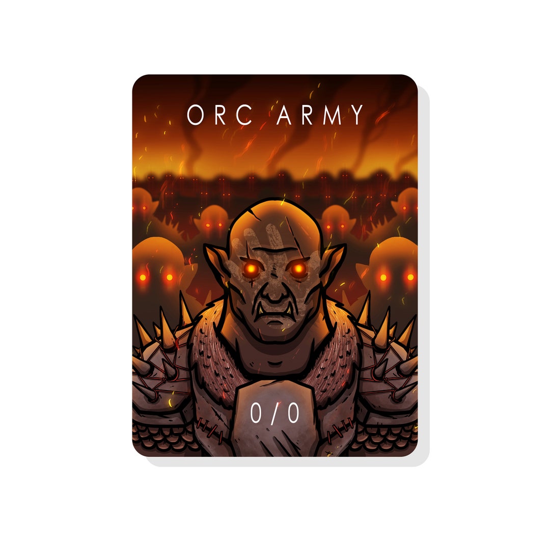 Orc Army Token for Magic the Gathering - Etsy