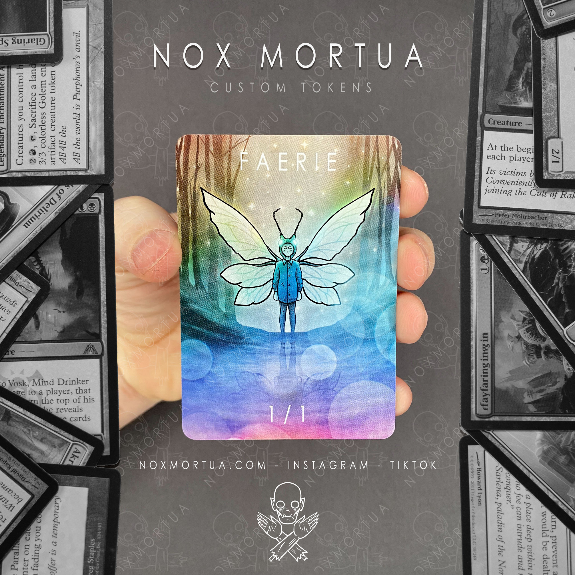 1/1 Faerie Token for Magic the Gathering - Etsy Canada