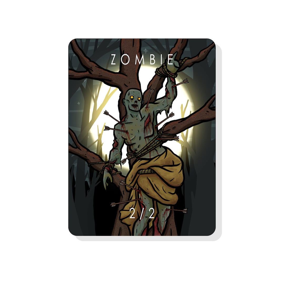 Zombie Token for Magic the Gathering - Etsy