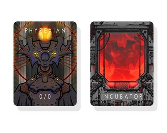 5 Incubate // Phyrexian Double Sided Tokens for Magic the Gathering - Etsy