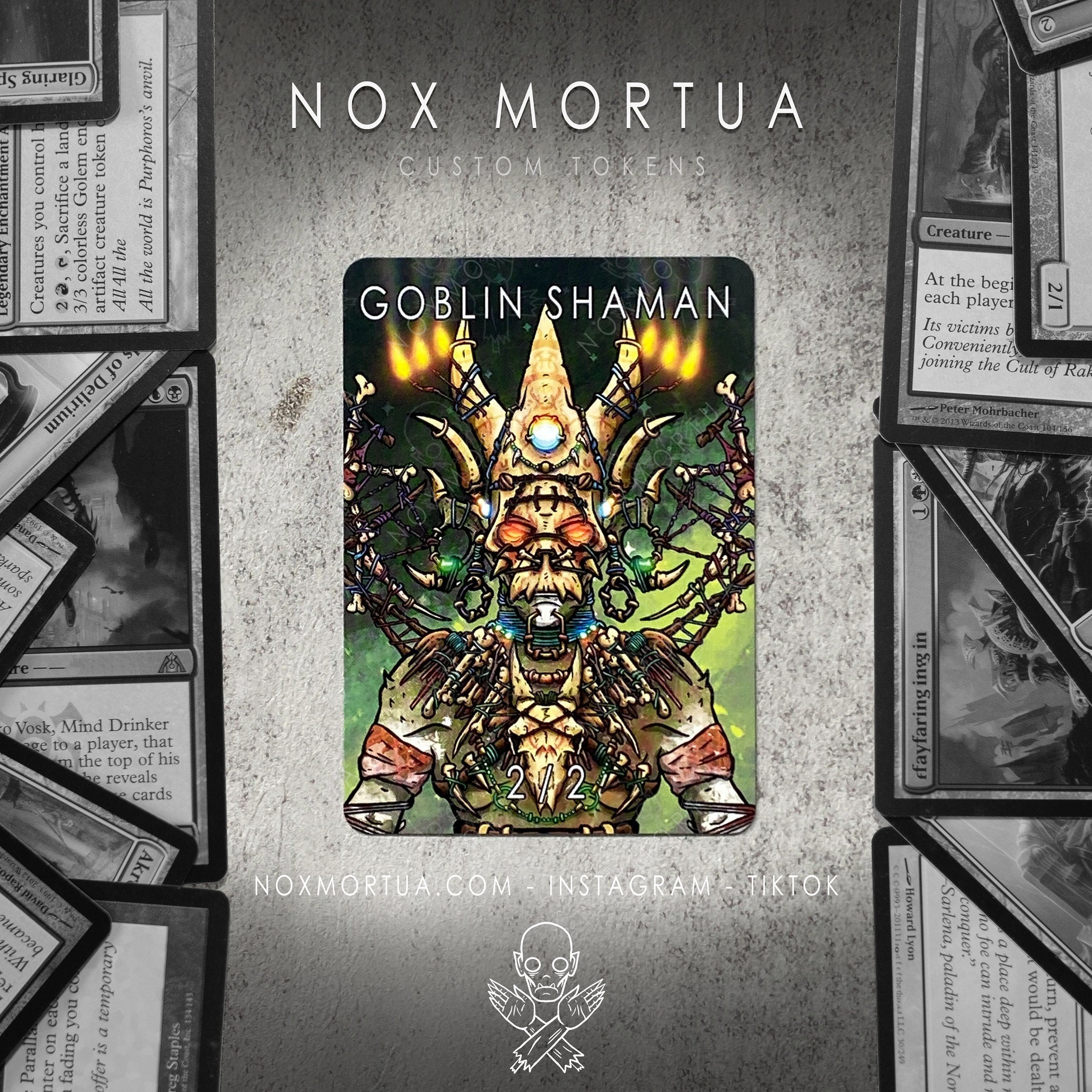 2/2 Goblin Shaman Token for Magic the Gathering - Etsy